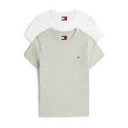 Tommy Jeans Shirt female Green, White size M