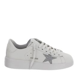 Golden Goose Deluxe Brand Golden Goose Low-Top Sneaker - Pure Star Leather Sneakers - Gr. 36 (EU) - in Silber - f&uuml;r Damen