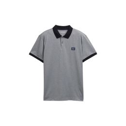 Tom Tailor Herren Piqu&eacute; Poloshirt mit Stretch, blau, Meliert, Gr. M