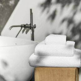 Graccioza Luxus-T&uuml;cher, Handtuch, 50 x 100 cm - Wei&szlig;