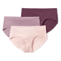 Tchibo - 3 Magic-Cut-Pantys - Damen - Gr. M - dunkellila