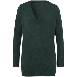 Peter Hahn - V-Pullover, grün, Gr. 38 / S - Schurwolle