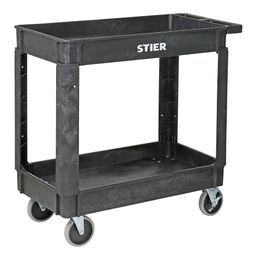 STIER Kunststoff-Vielzweckwagen mit 2 Etagen 250 kg LxBxH 870x430x850mm (904406)