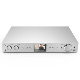 Hama Tuner "HiFi Tuner FM,DAB DAB+,Internetradio, Bluetooth Receiver & Transmitter", silber, B:43cm H:7cm T:30cm, Tuner, mit Timer, Weckfunktion, Farbdisplay, Spotify und Amazon Music hören