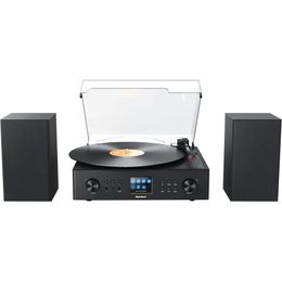Kärcher KARCHER Stereoanlage "MC 8000DI", schwarz, B:32,3cm H:13,5cm T:28cm, Radios, Schallplattenspieler, Bluetooth, Stereo Lautsprecher, DAB+, Radio