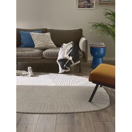 benuta Pop Waschbarer Kurzflor Teppich Pam Grau 80x110 cm - Moderner Kurzflor-Teppich für Wohnzimmer