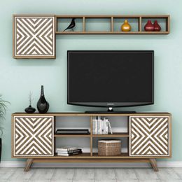 Hanah Home, TV Möbel, Jeremy (117.6 x 20 x 18.6 cm, 42.4 x 25 x 44.2 cm)