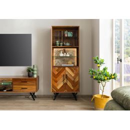 Standregal Altholz 70x40x186 natur lackiert AVIGNON #125