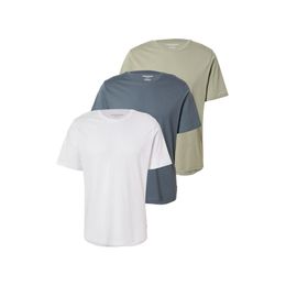 Jack & Jones JACK & JONES T-Shirt Herren Größe XL taubenblau / schilf / weiß