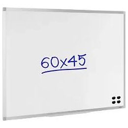 Viking Whiteboard Wandmontiert Magnetisch Emaille Einseitig 60 (B) x 45 (H) cm