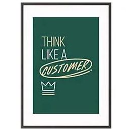 PAPERFLOW Wandbild "Think like a customer" 500 x 700 mm