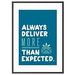 PAPERFLOW Wandbild "Always deliver more than expected" 210 x 297 mm