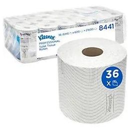 Kleenex Toilettenpapier 2-lagig 8441 36 Rollen &agrave; 600 Blatt