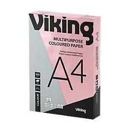 Viking DIN A4 Farbiges Papier Pink 160 g/m2 Glatt 250 Blatt