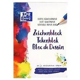 Oxford Zeichenblock Blanko Perforiert DIN A4 21 x 29,7 cm 40 Blatt