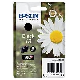 Epson 18 Original Tintenpatrone C13T18014012 Schwarz