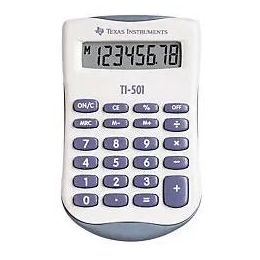 Texas Instruments Taschenrechner TI-501 55 mm Blau, Weiß 90 x 55 x 10 mm