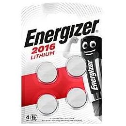 Energizer Knopfzellen CR2016 3 V Lithium 4 Stück