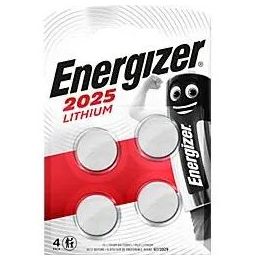 Energizer Knopfzellen CR2025 3 V Lithium 4 Stück