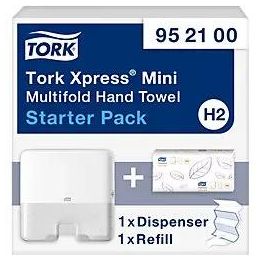 Tork Xpress Mini 952100 H2 Falthandtuchspender Kunststoff Abschließbar Manuell Weiß
