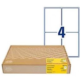 Avery Zweckform Adressetiketten 8017-300 DIN A4 Weiß 99,1 x 143,5 mm 300 Blatt à 4 Etiketten