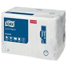 Tork Servietten 1-lagig Papier Wei&szlig; 33 x 33 cm 8 St&uuml;ck &agrave; 500 Blatt