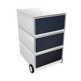 PAPERFLOW Rollcontainer easyBox 3 horizontale Schubladen 642x390x436mm PERSO BESCHICHTET