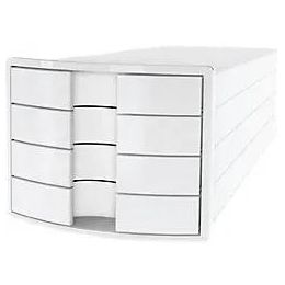 HAN Impuls Schubladen-Set PS (Polystyrol) Weiß 4 Schübe 28 x 36,7 x 23,5 cm DIN A4