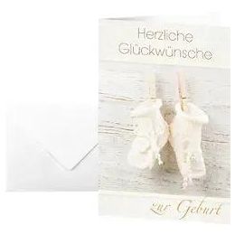Sigel Glückwunschkarten Baby DS040 DIN A6 220 g/m2 Sortiert 10 Stück