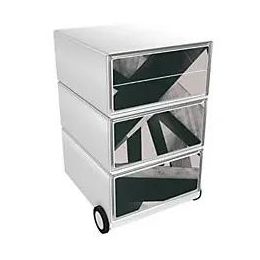 PAPERFLOW Rollcontainer easyBox 4 horizontale Schubladen 642x390x436mm PERSO BALKEN