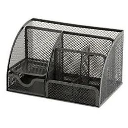 Viking Schreibtisch-Organizer Metallnetz Schwarz 22,2 x 14 x 12,5 cm