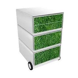 PAPERFLOW Rollcontainer easyBox 4 horizontale Schubladen 642x390x436mm PERSO GOLF