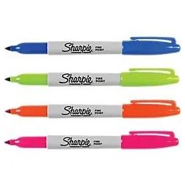 sharpie Fun Permanentmarker Fein Rundspitze - Farbig sortiert 4 Stück