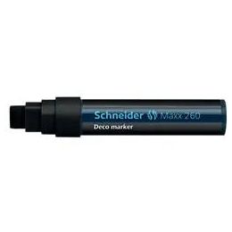 Schneider 260 Deco-Marker Schwarz Breit Keilspitze 5 - 15 mm