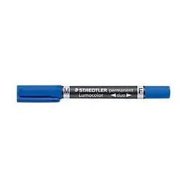 Staedtler Lumocolor Duo 348 Permanentmarker Mittel Rundspitze 0,6 - 1,5 mm Blau Nachf&uuml;llbar