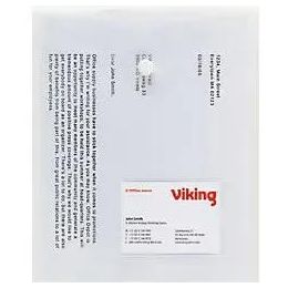 Viking Dokumentenmappe DIN A5 Druckknopf PP (Polypropylen) Hoch 18,2 (B) x 22,2 (H) cm Transparent 5 Stück