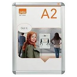 NOBO Premium Plus Klapprahmen Nicht magnetisch Wandmontage 47,6 (B)x65 (H) cm Aluminium Silber