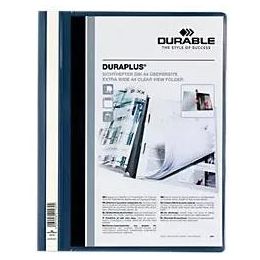 Durable DURAPLUS Pr&auml;sentationshefter 2579-07 DIN A4+ PVC (Polyvinylchlorid) 24 (B) x 31,1 (H) cm Dunkelblau
