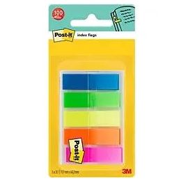 Post-it Index-Haftstreifen 683HF5 Farbig sortiert Blanko 1,19 x 4,32 cm Pack 5 Stück à 20 Streifen