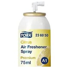 Tork Premium Lufterfrischer Spray mit Zitrusduft A1, Flexible Einstellung, 12 Nachf&uuml;llungen, 236050