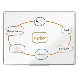 NOBO Premium Plus Whiteboard 1915156 Wandmontiert Magnetisch Lackierter Stahl 120 x 90 cm