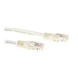 ACT Elfenbein 2 M U/UTP Cat5E Patchkabel mit RJ45-Steckern
