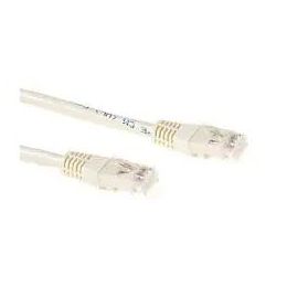 ACT Elfenbein 0,5 M U/UTP Cat6 Patchkabel mit RJ45-Steckern