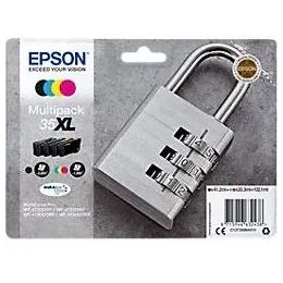 Epson 35XL Original Tintenpatrone C13T35964010 Schwarz, Cyan, Magenta, Gelb Multipack 4 Stück
