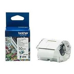 Brother CZ-1005 Authentic Etikettenrollen-Kassette Selbstklebend Weiß 50 mm x 5m