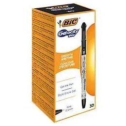 BIC Gelocity Tintenroller Schwarz 0.5 mm Fein Kugelschreiber 30 Stück