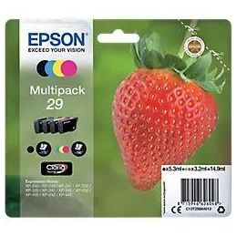 Epson 29 Original Tintenpatrone C13T29864012 Schwarz, Cyan, Magenta, Gelb Multipack 4 Stück