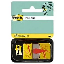 Post-it Index Haftmarker "Sign Here" 25,4 x 43,2 mm Gelb 50 Streifen