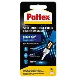 Pattex Ultra Gel Sekundenkleber Permanent Gel Transparent Gel 3 g