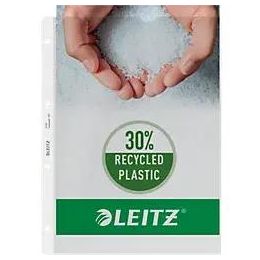 Leitz Extra Strong Prospekthüllen DIN A4 Genarbt Transparent 130 Mikron PP (Polypropylen) Öffnung oben 4 Löcher 100 Stück